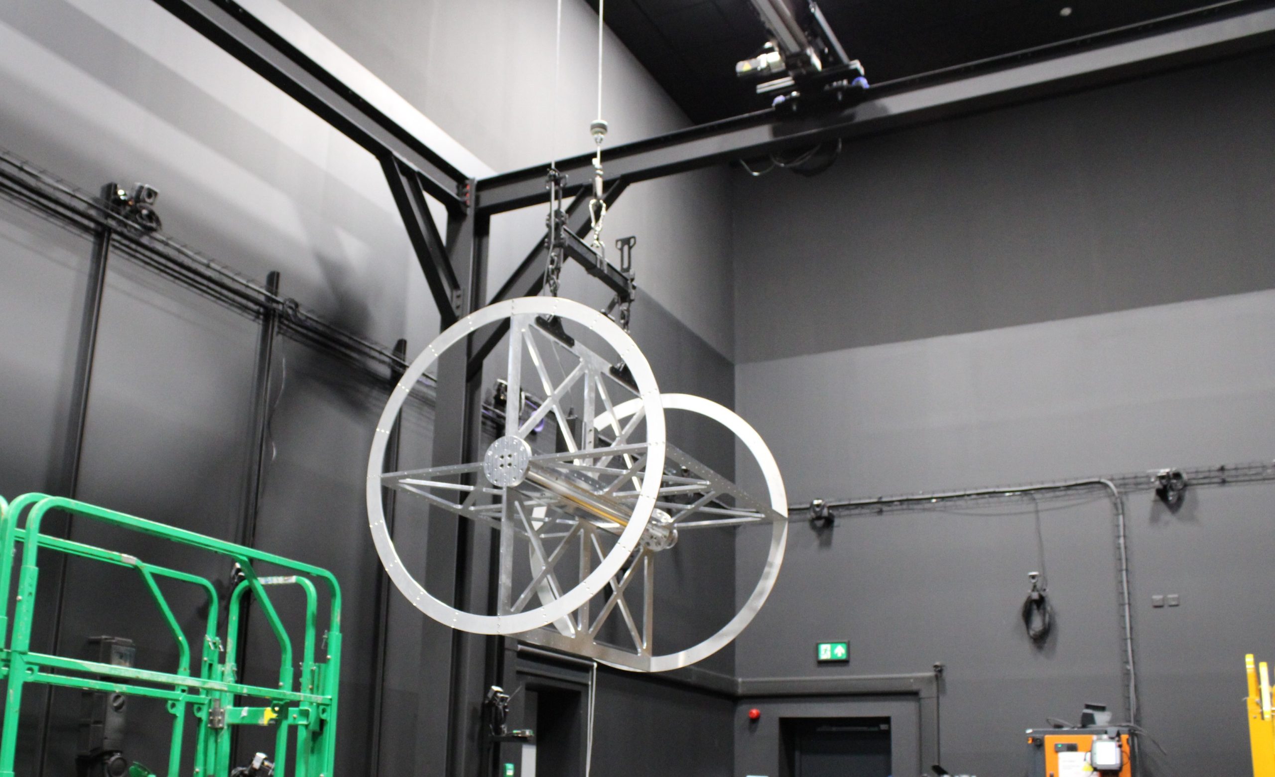 Gravity Offload System Constructed In Our In Orbit Servicing Assembly And Manufacturing